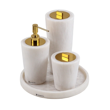 CONJUNTO BANCADA CONNE 3 PÇS 978 MADREPEROLA FOSCO 484 /MT SIENNA GOLD ...